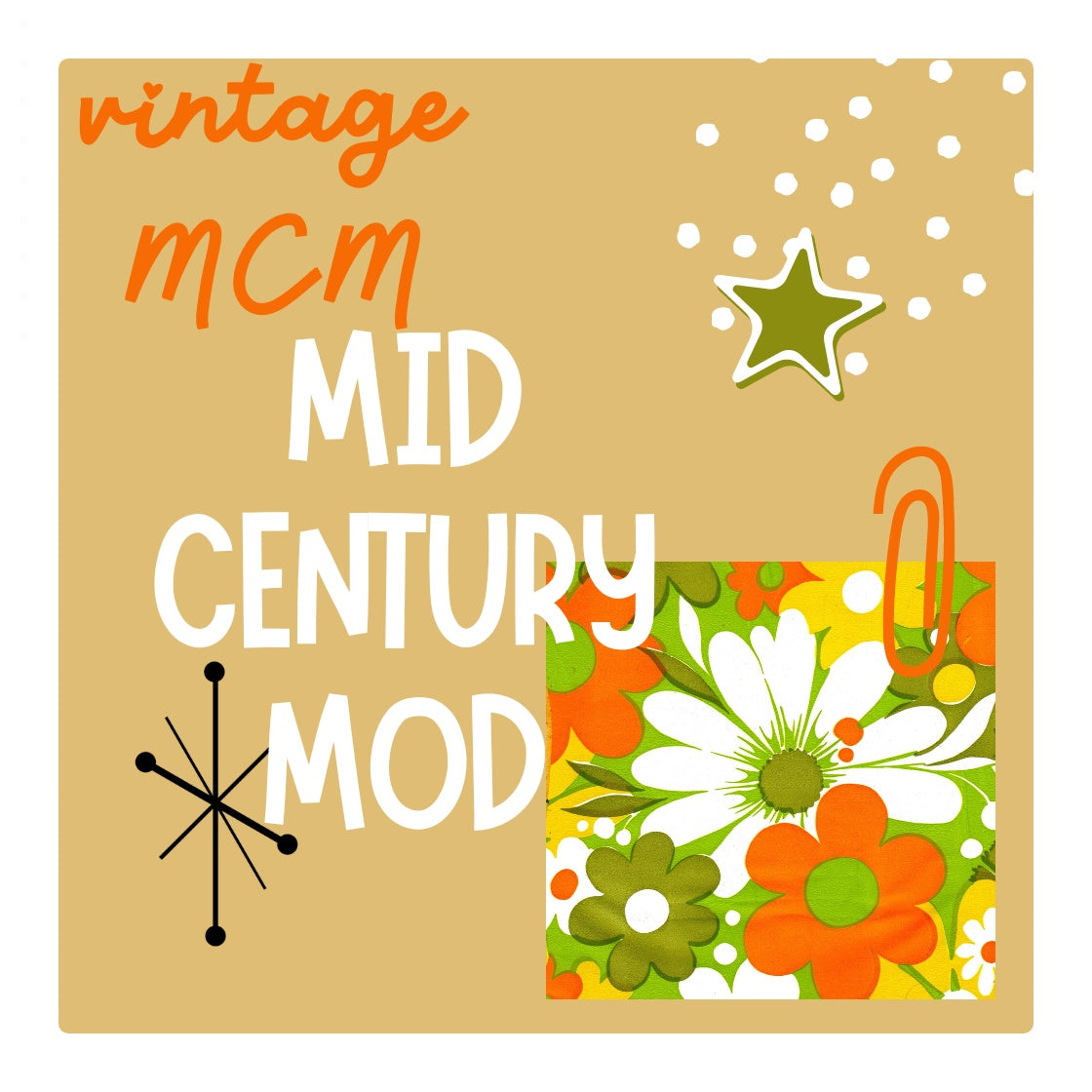 Vintage Mid Century MCM – Past Paper Pretties Printables