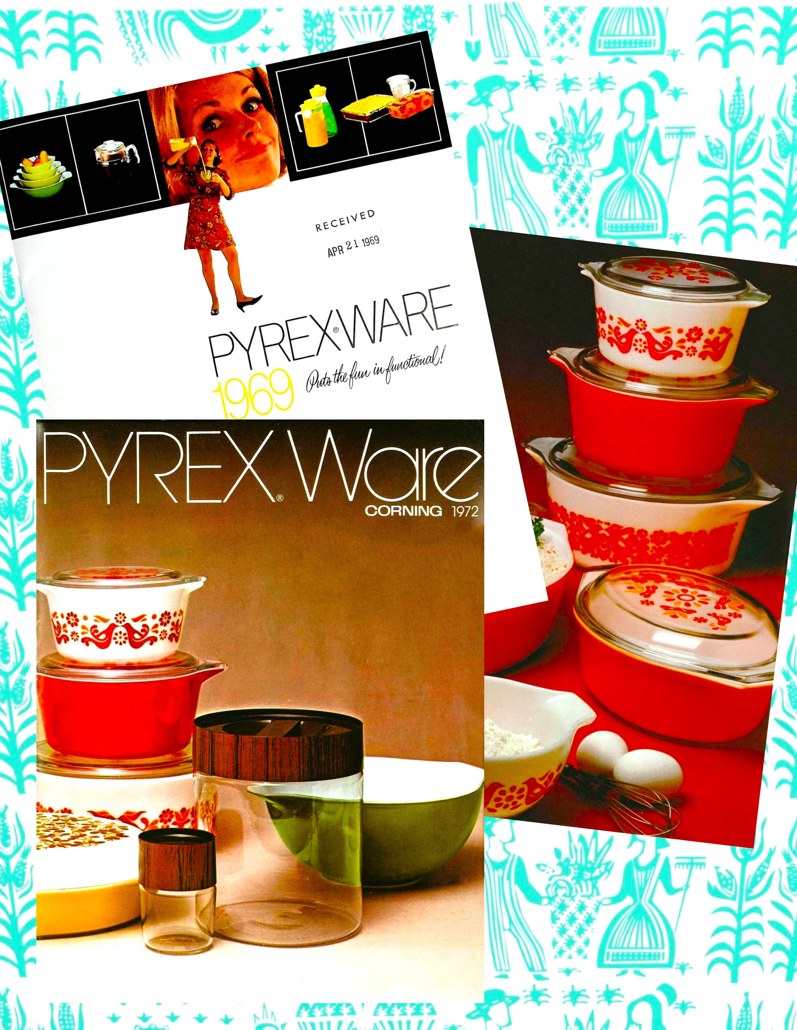Vintage Retro 70s PYREX Catalogs 1969 1972 Printable Homemaker Sales P ...