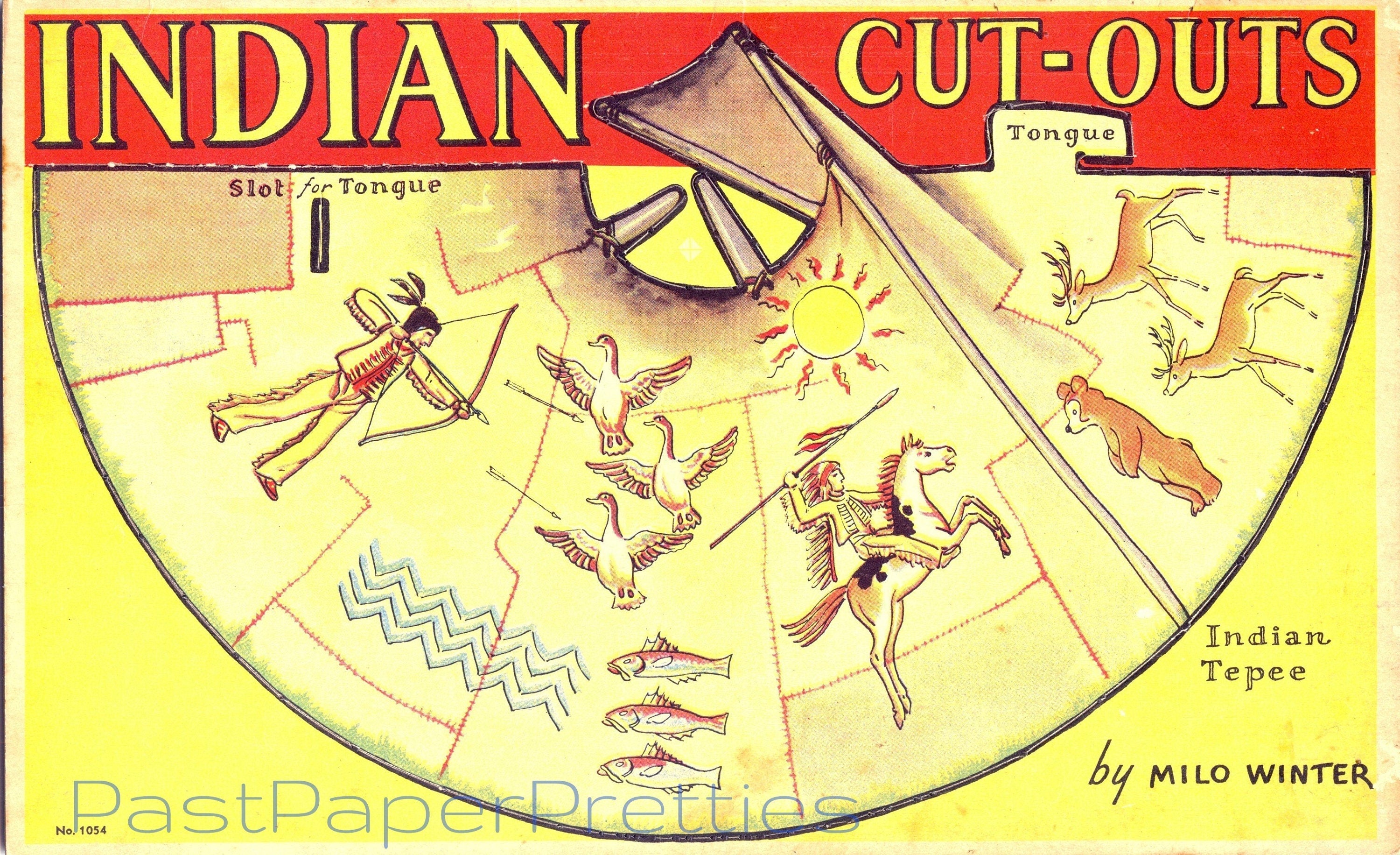 Vintage Paper Dolls Indian Cut Outs c. 1938 Printable PDF Instant Digi ...