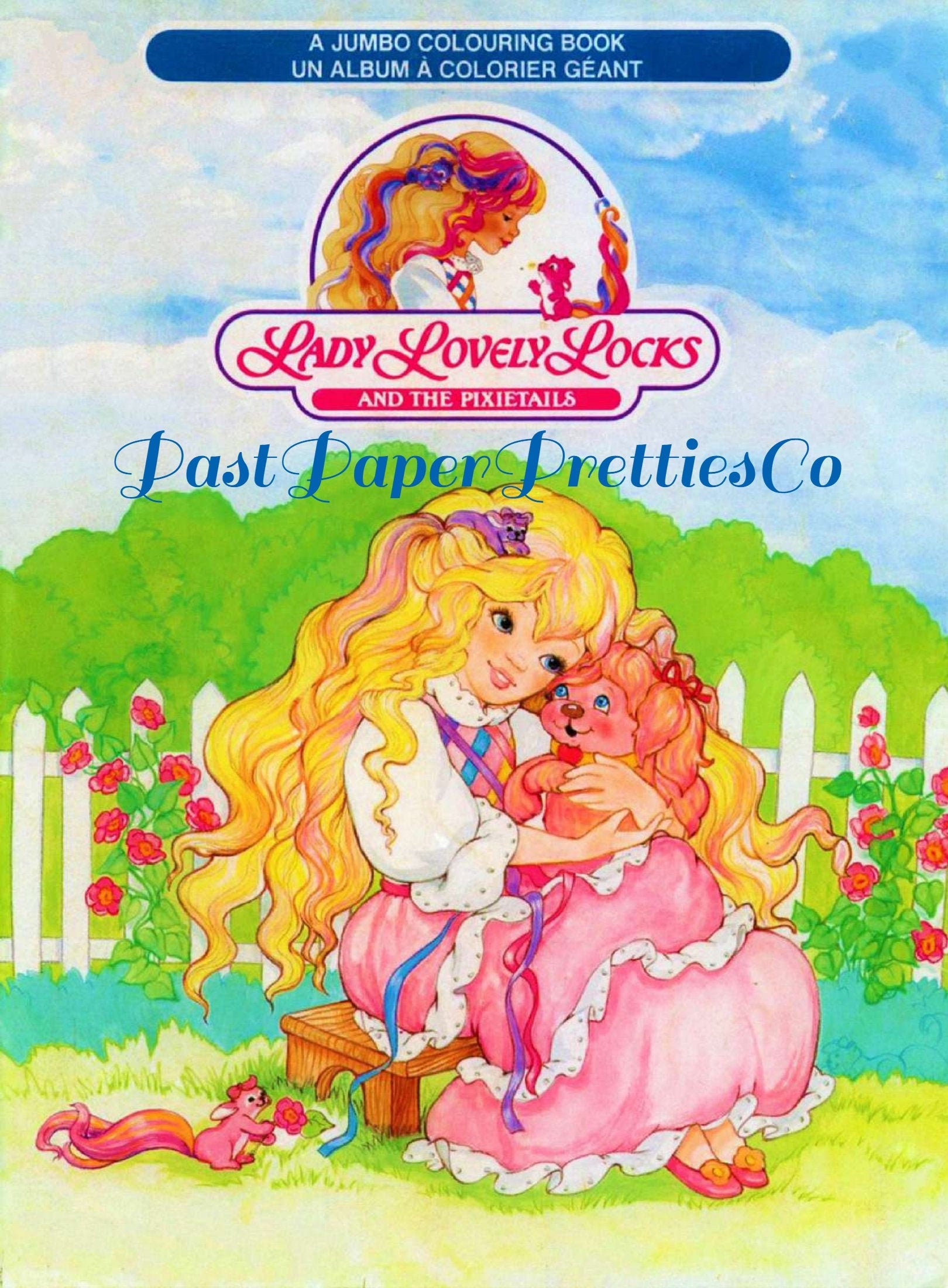 Vintage Coloring Book Lady Lovely Locks and the Pixietails Printable P ...