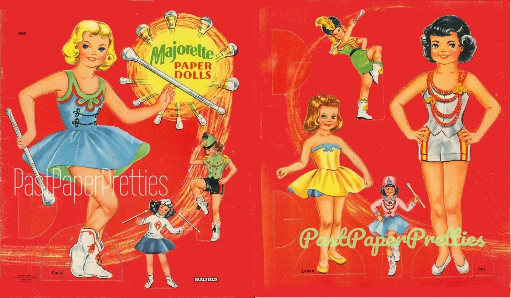 Vintage Majorette Paper Dolls 1957 Printable PDF Instant Digital Downl ...