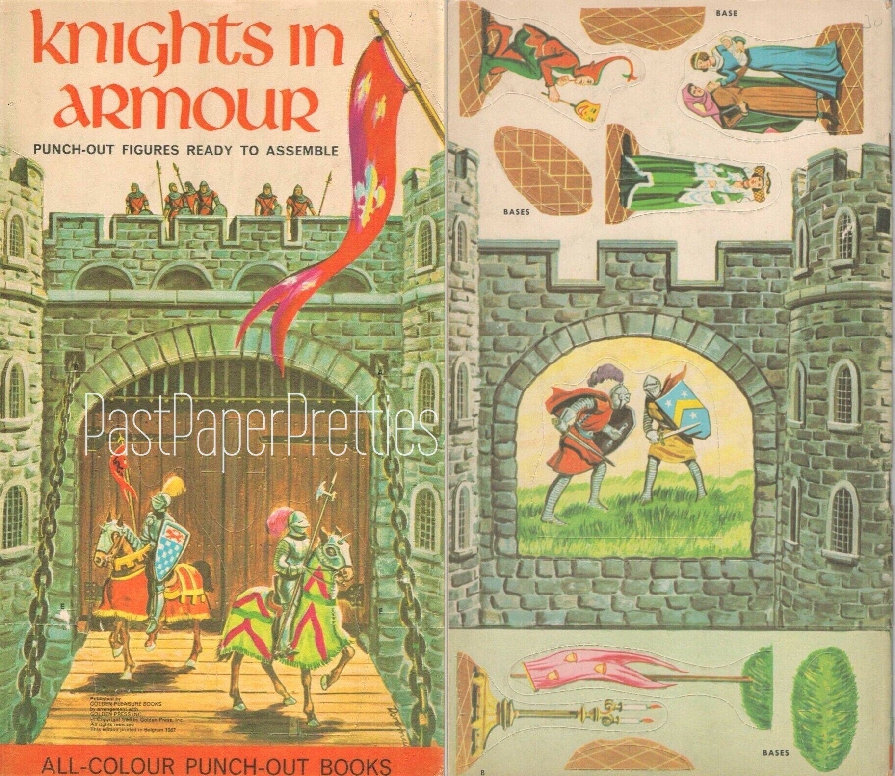 Vintage Paper Dolls Knights In Armor Printable Playset Medieval Toy Se ...
