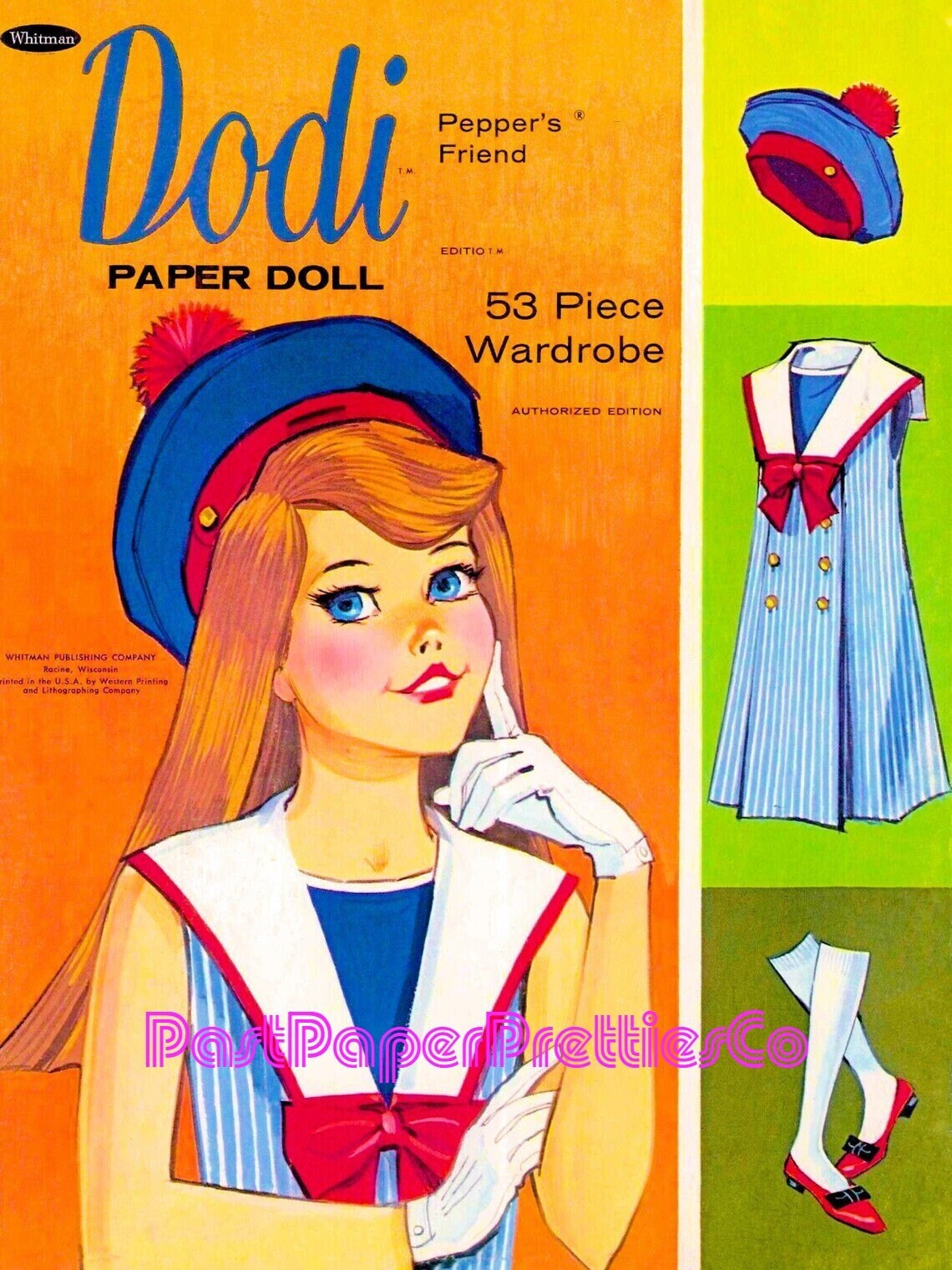 Vintage Paper Dolls Dodi Peppers Friend c. 1966 Printable PDF Instant ...