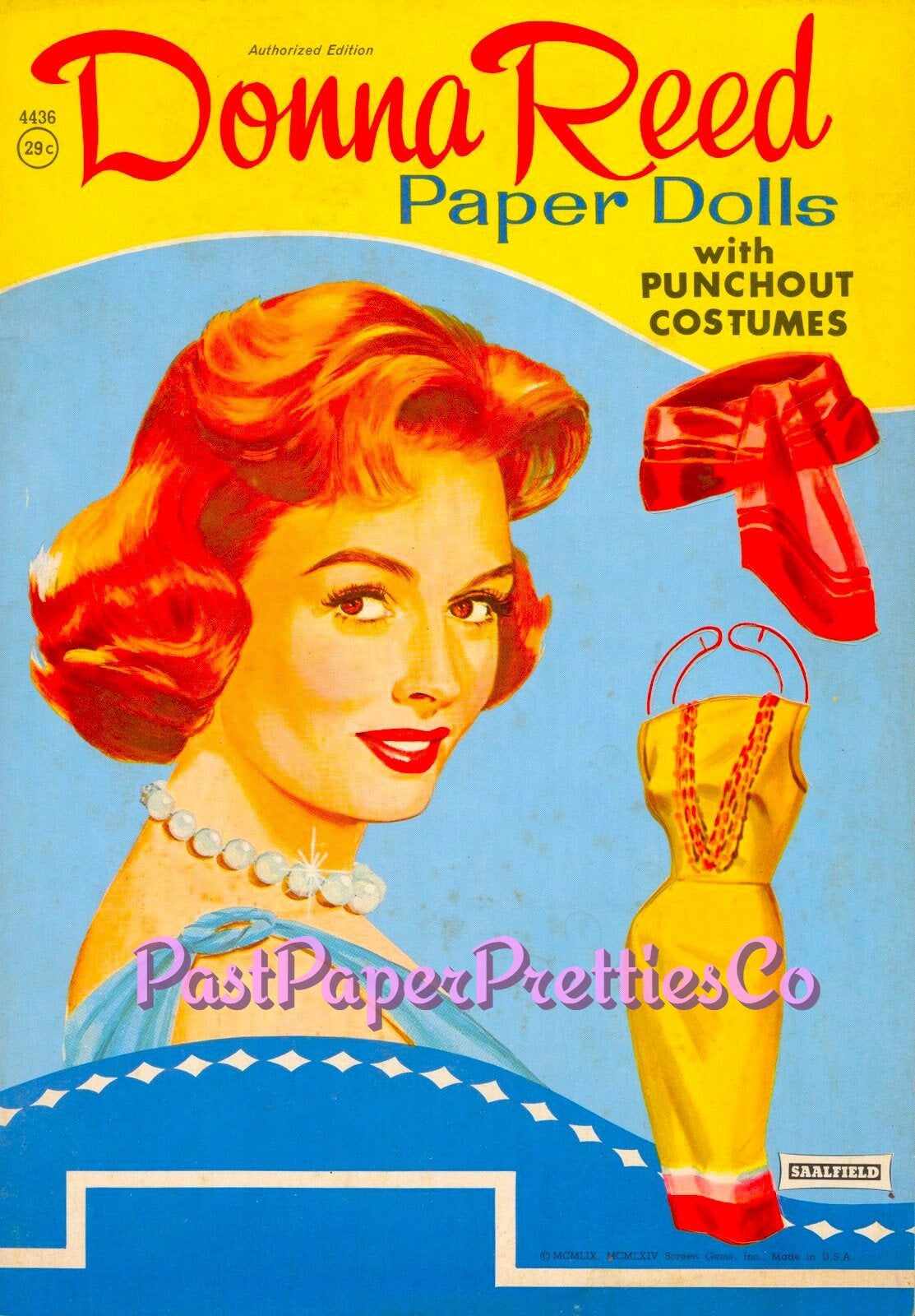 Vintage Movie Star Paper Dolls Donna Reed Doll 1964 Printable PDF Inst ...