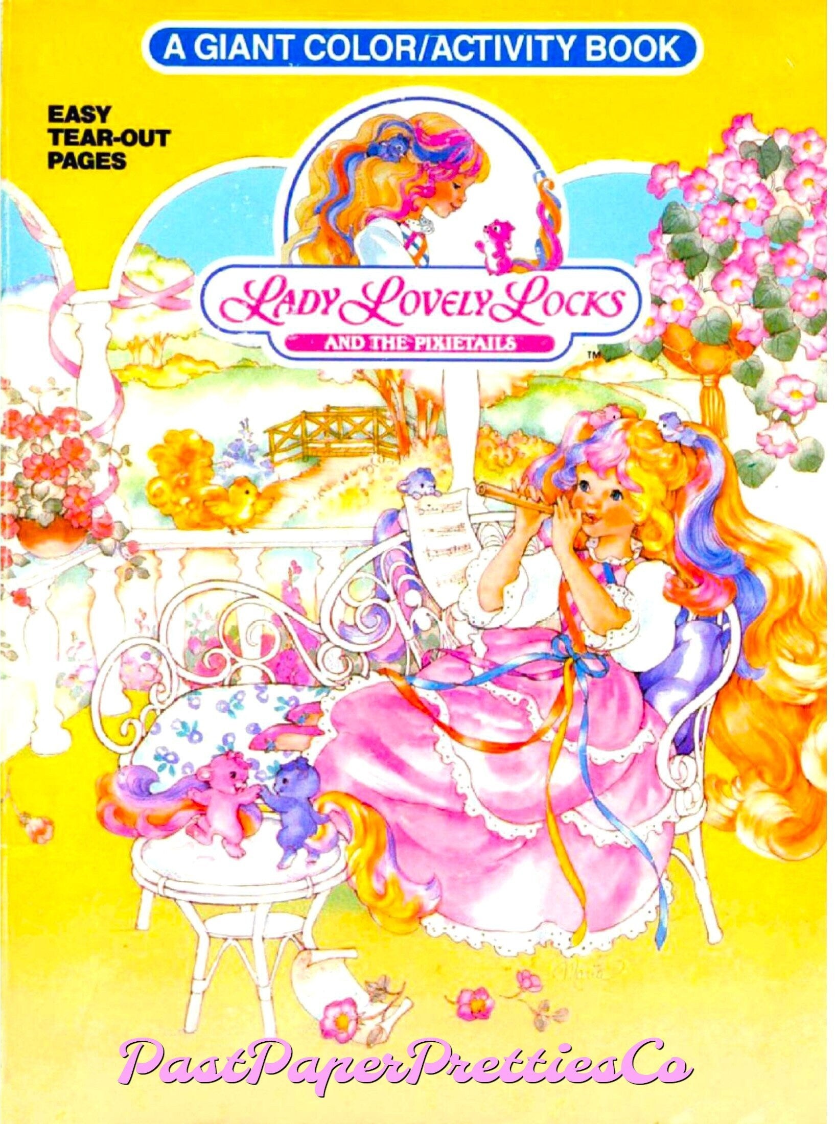 Vintage Coloring Book Lady Lovely Locks and the Pixietails Printable P ...
